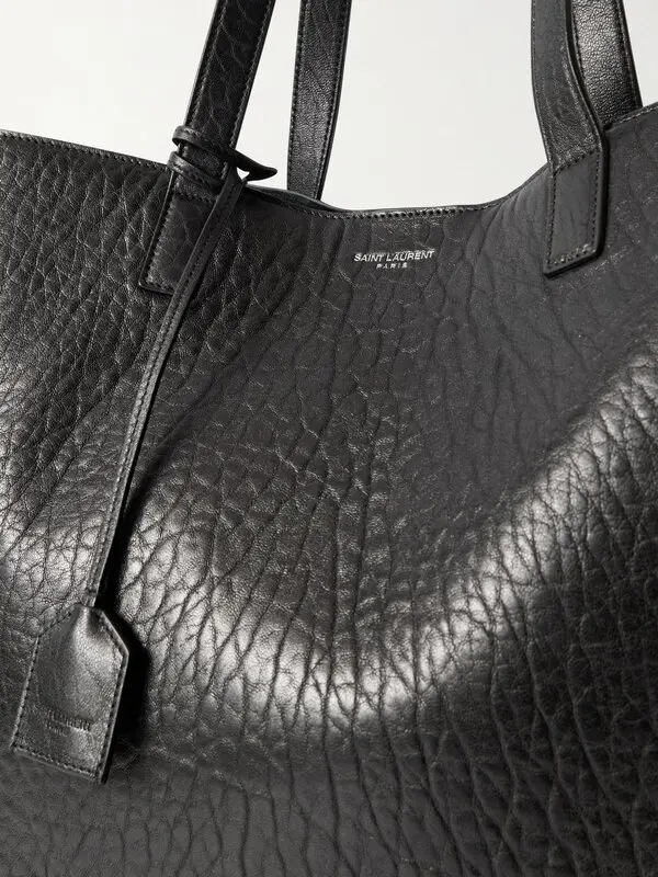 Saint Laurent Full-grain Leather Tote Bag