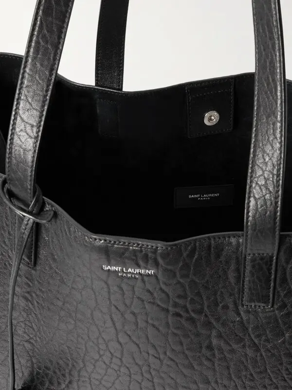 Saint Laurent Full-grain Leather Tote Bag