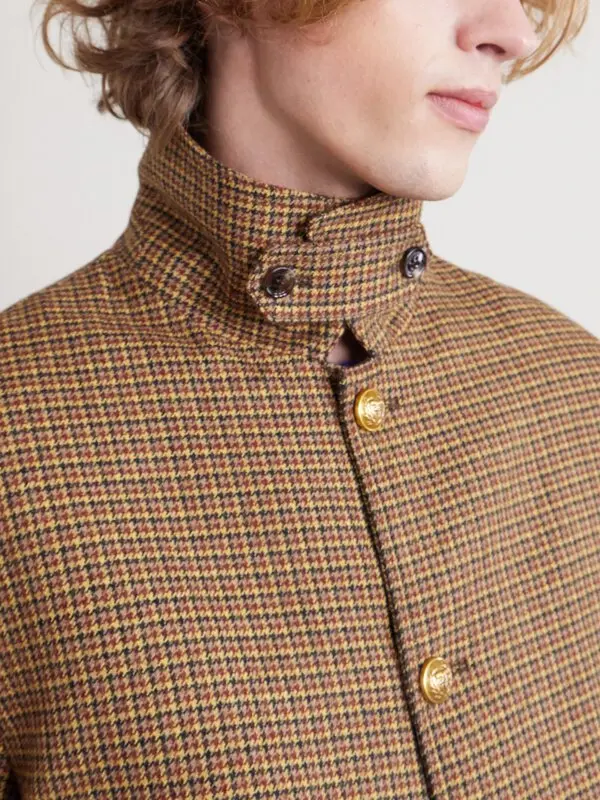 Valentino Garavani Padded Houndstooth Virgin Wool Bomber Jacket