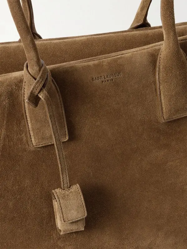 Saint Laurent Suede Duffle Bag - Brown