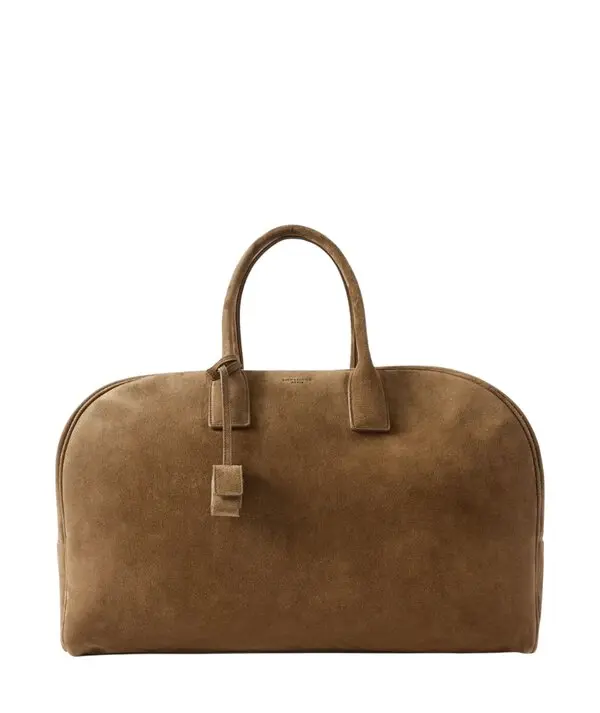 Saint Laurent Suede Duffle Bag - Brown