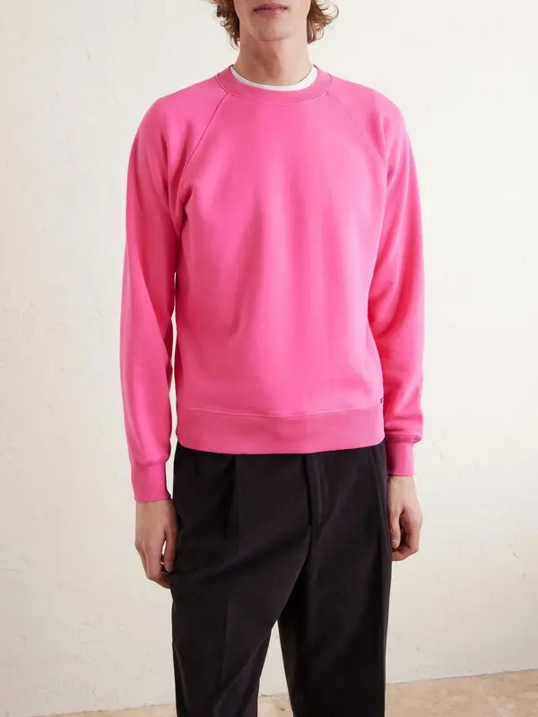 Jacquemus Organic Cotton-jersey Sweatshirt - Pink