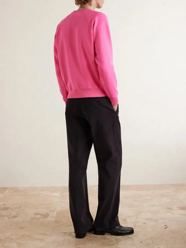 Jacquemus Organic Cotton-jersey Sweatshirt - Pink