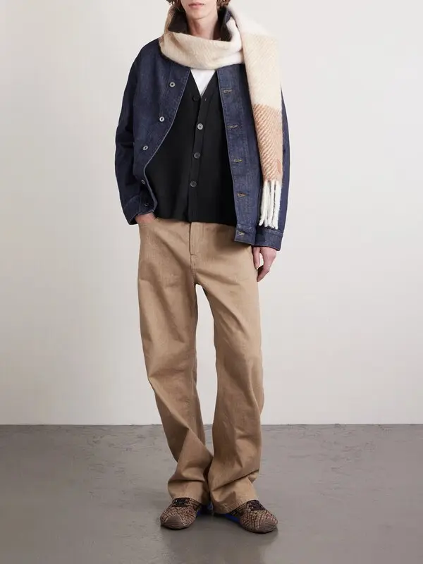 Loewe Anagram Jacquard Wool-blend Cardigan