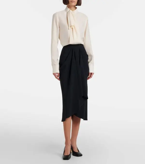 Givenchy Bow-detail Silk Blouse - White