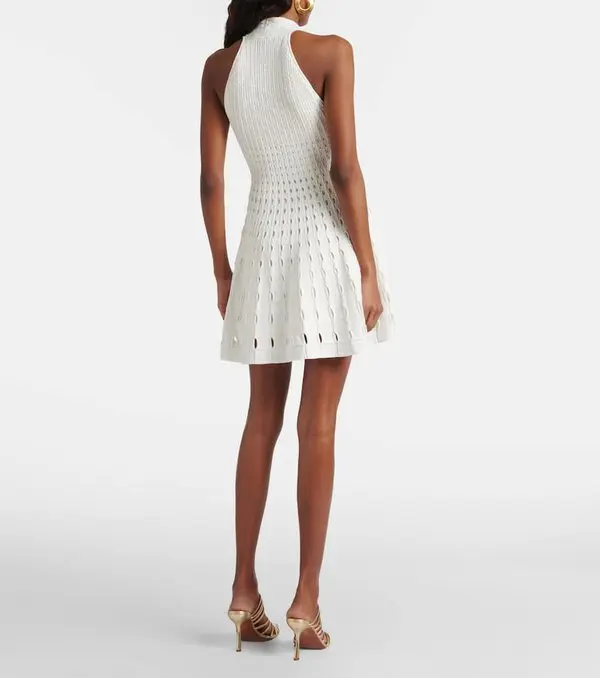 Simkhai Jenna Halterneck Mini Dress - White