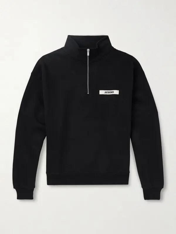 Jacquemus Logo-appliquéd Half-zip Sweatshirt
