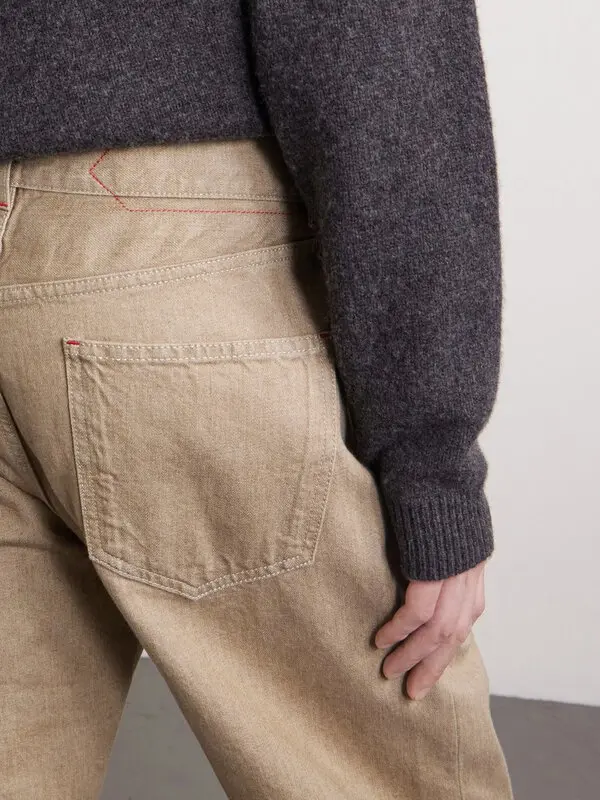 Jacquemus Le De-nîmes Droit Straight-leg Jeans - Neutrals