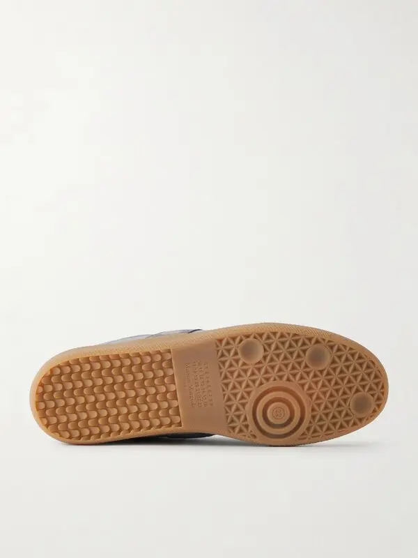 MAISON MARGIELA Replica Leather And Suede Sneakers - Gray