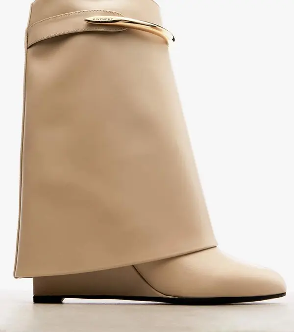 Givenchy Shark Leather Mid-calf Boots