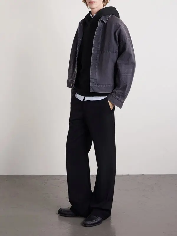 Jacquemus Logo-appliquéd Cotton-jersey Hoodie - Black