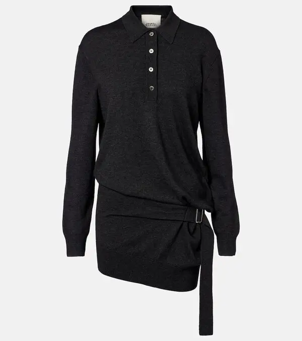 Isabel Marant Étoile Belted Polo Dress - Grey