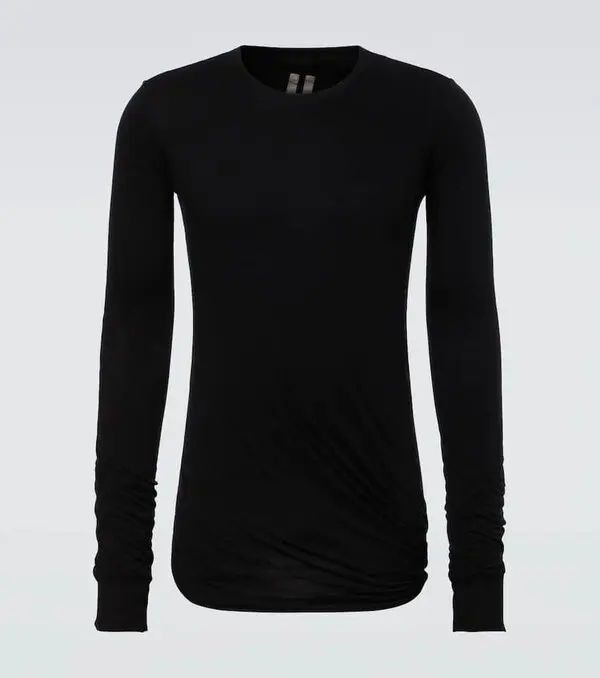 Rick Owens Cotton Long Sleeve Top