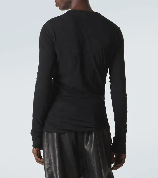 Rick Owens Cotton Long Sleeve Top