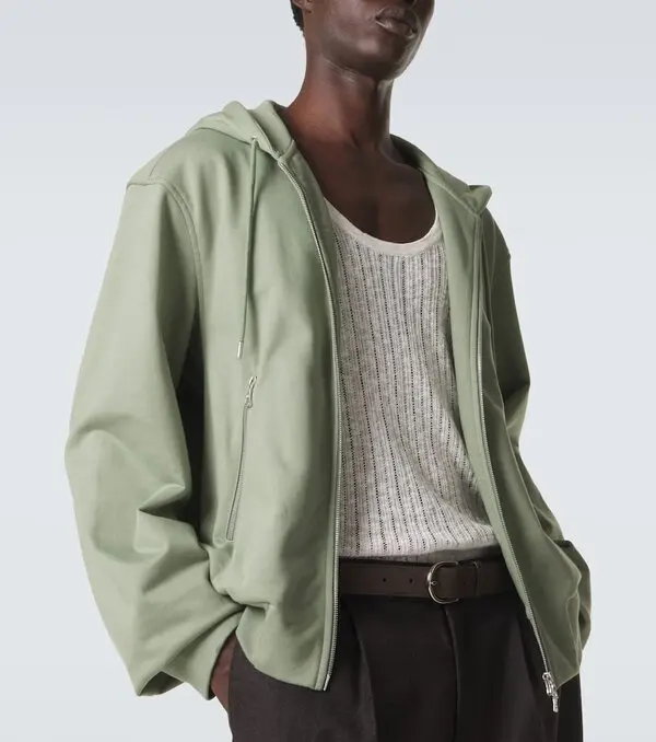 Dries Van Noten Cotton Zip-up Hoodie