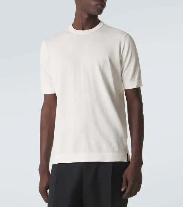 LARDINI Cotton T-shirt - White