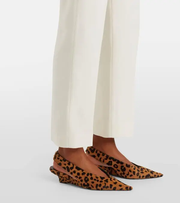 TOTEME Slim Fit Wool-silk Trousers