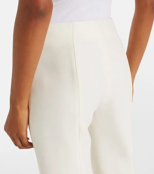 TOTEME Slim Fit Wool-silk Trousers