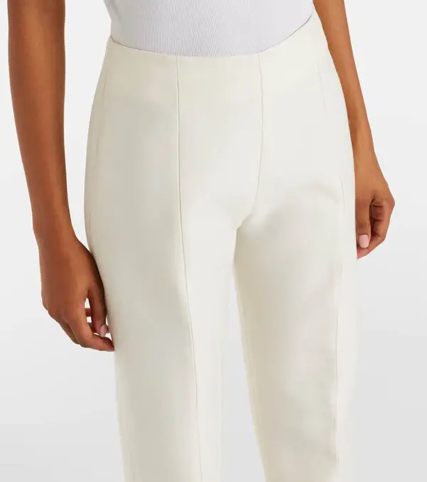 TOTEME Slim Fit Wool-silk Trousers