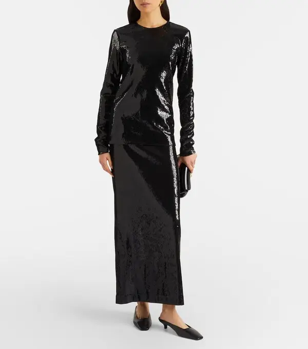 TOTEME Sequined Maxi Skirt