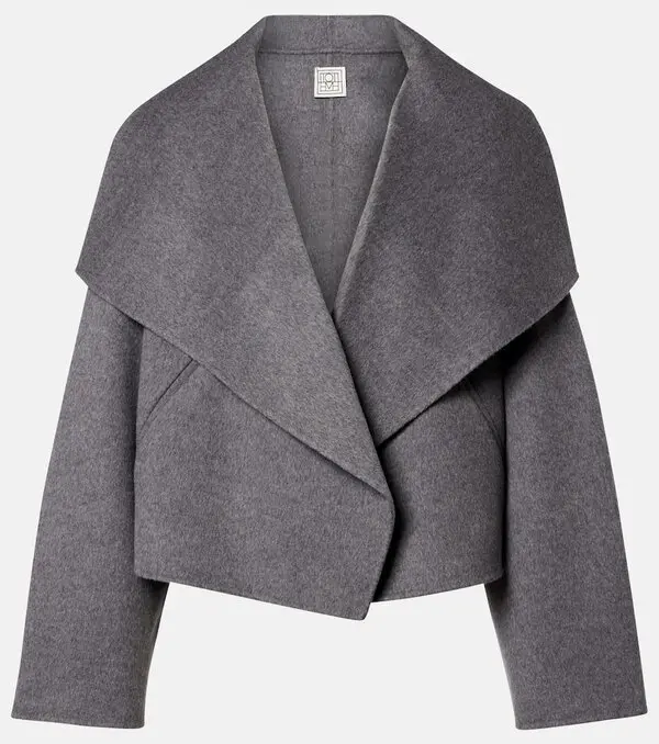 TOTEME Signature Wool Jacket - Grey