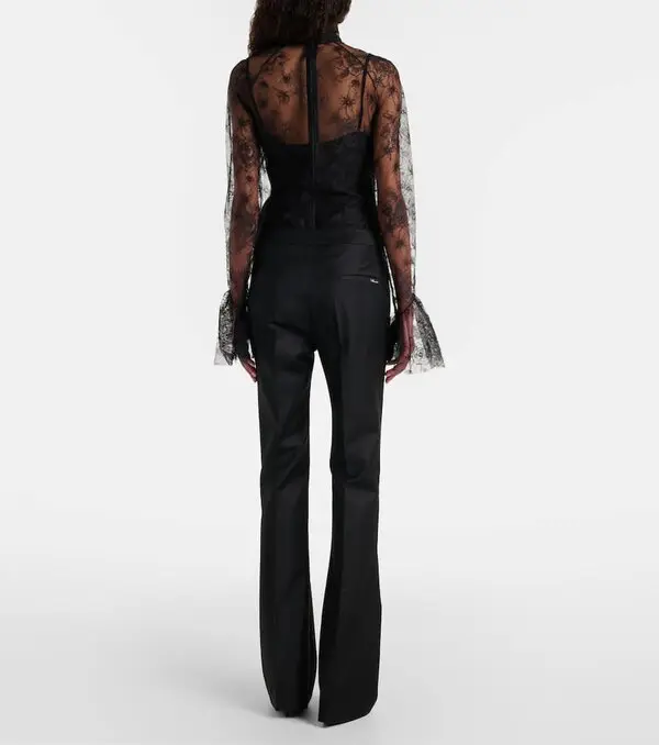 Blumarine Pleated Flared Pants