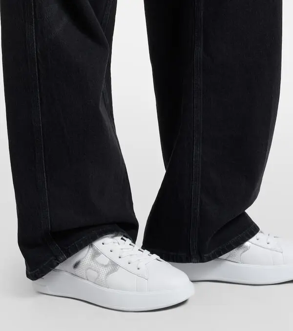 Hogan Rebel Leather Platform Sneakers