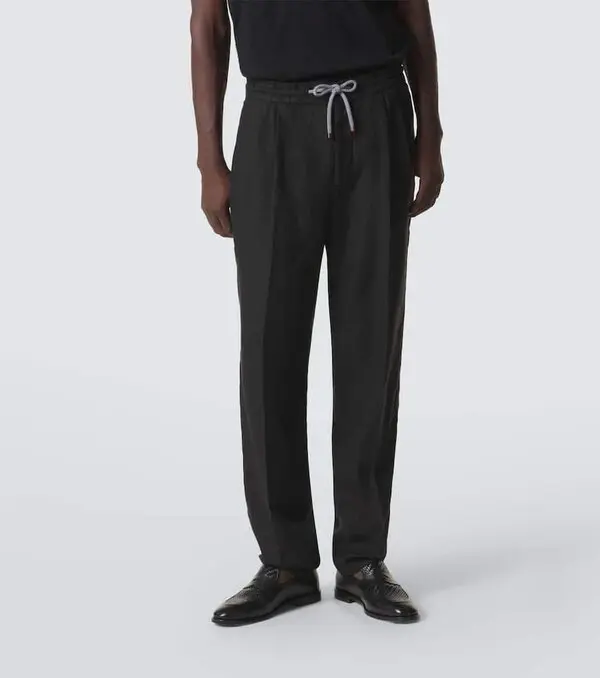Brunello Cucinelli Linen Sweatpants
