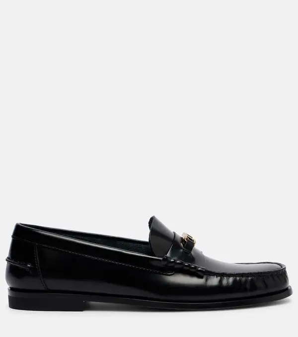 TOD'S T Timeless Leather Loafers - Black