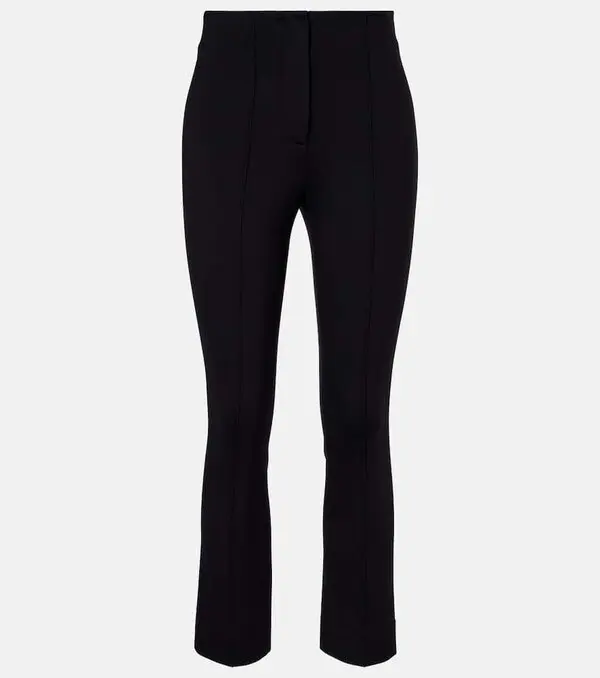 Veronica Beard Kean Cropped Slim Pants - Black