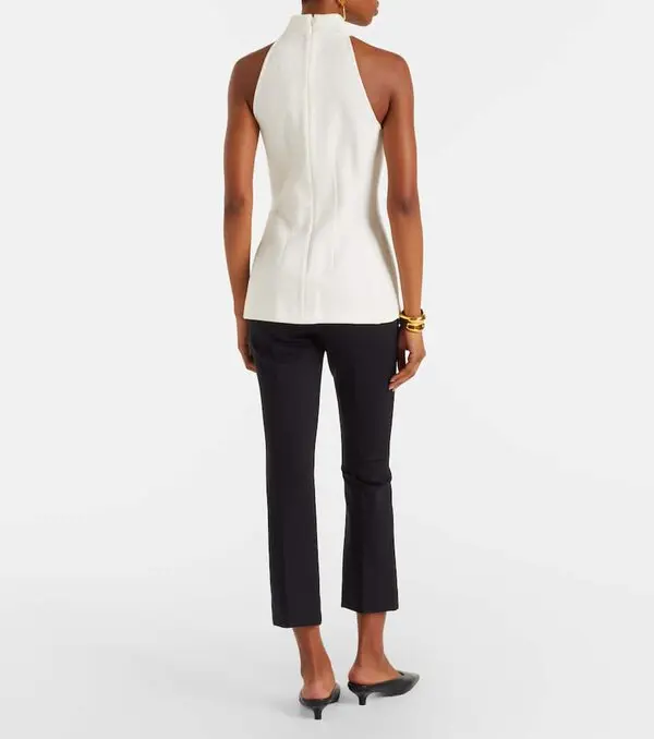 Veronica Beard Kean Cropped Slim Pants - Black