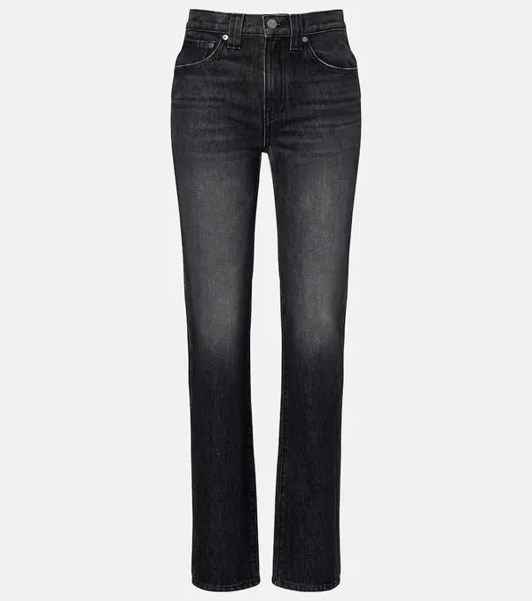 Khaite Farley Straight Leg Jeans - Black