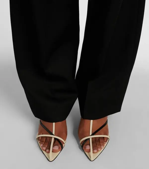 JIL SANDER Leather Sandals - White