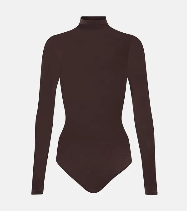 Wolford Buenos Aires Sheer Bodysuit - Brown
