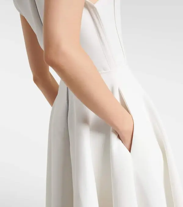 Maticevski Empath Draped Midi Dress