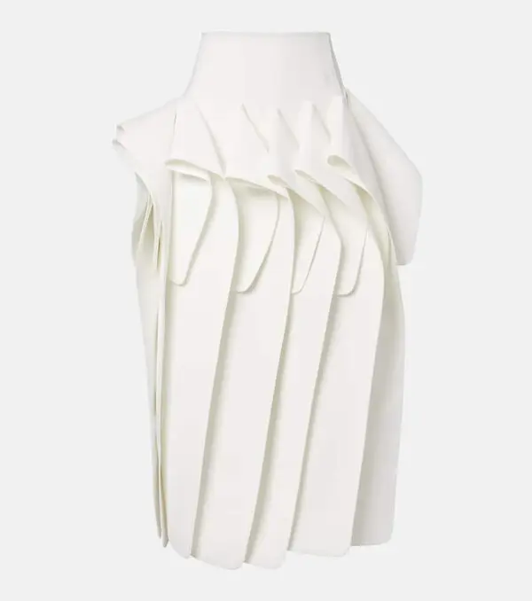 Maticevski Streaming Draped Midi Skirt - White