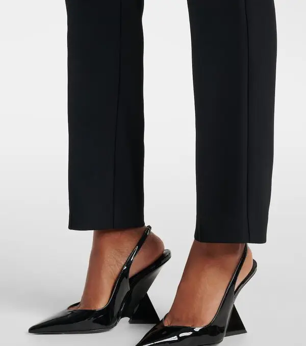 Maticevski Relate Peplum Satin Slim Pants