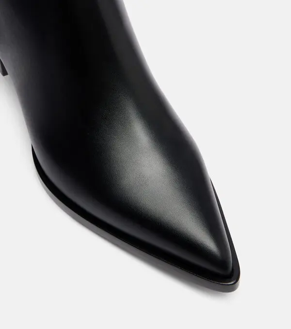 GIANVITO ROSSI Granada Leather Ankle Boots