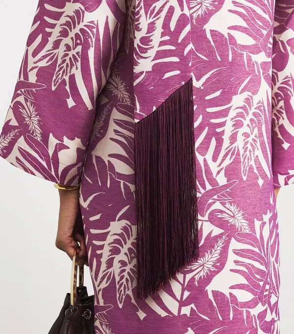 TALLER MARMO Flamingo Open-collar Kaftan