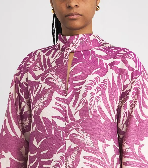 TALLER MARMO Flamingo Open-collar Kaftan