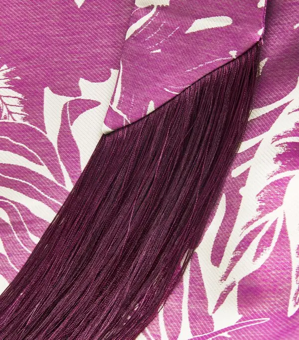TALLER MARMO Flamingo Open-collar Kaftan