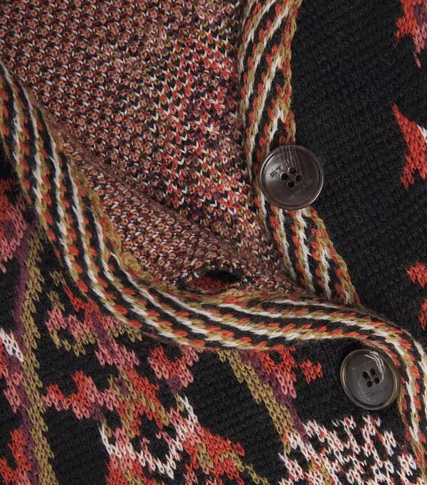 Etro Wool-blend Jacquard Cardigan