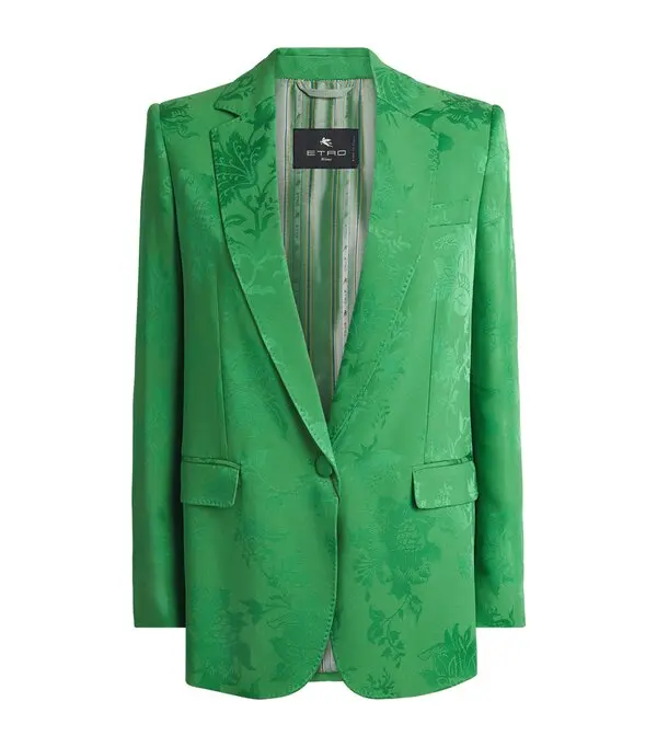 Etro Floral Single-breasted Blazer
