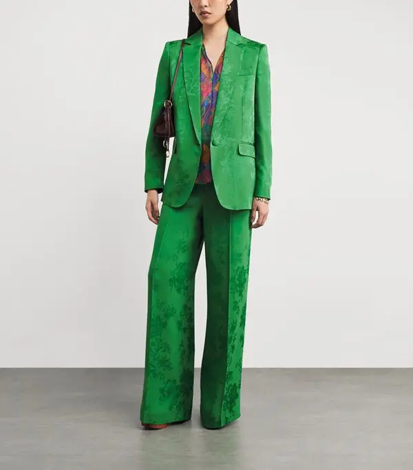 Etro Floral Single-breasted Blazer