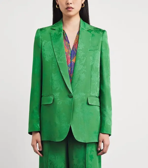 Etro Floral Single-breasted Blazer