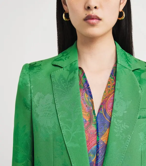 Etro Floral Single-breasted Blazer
