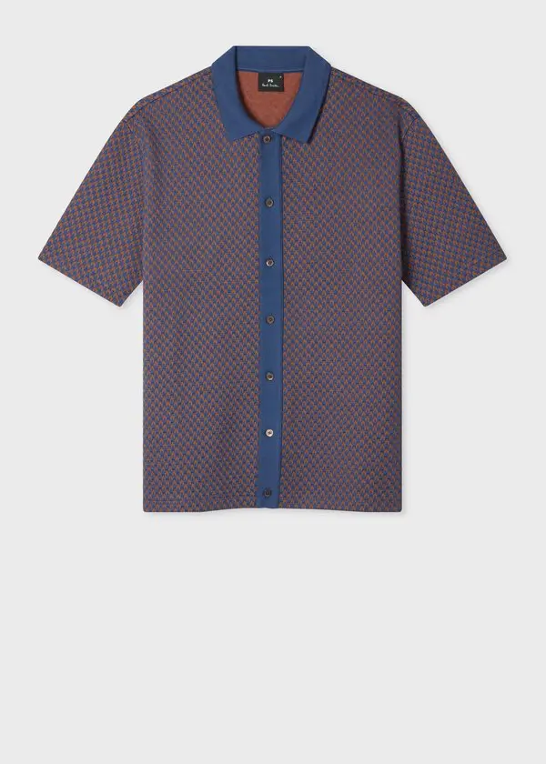Paul Smith Jacquard Button-through Polo Shirt