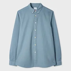Paul Smith Powder Cotton-twill Button-down Shirt