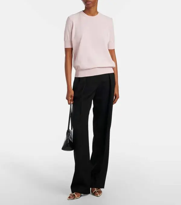 JIL SANDER Cotton Crewneck Sweater - Pink