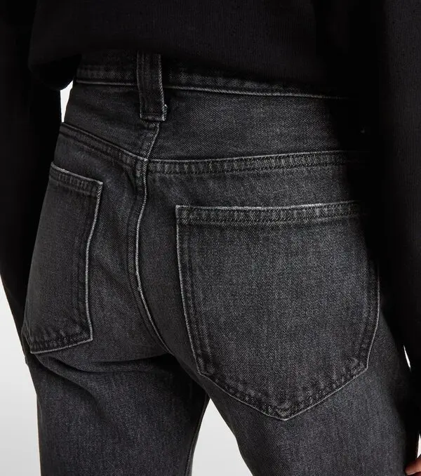 Khaite Farley Straight Jeans - Black